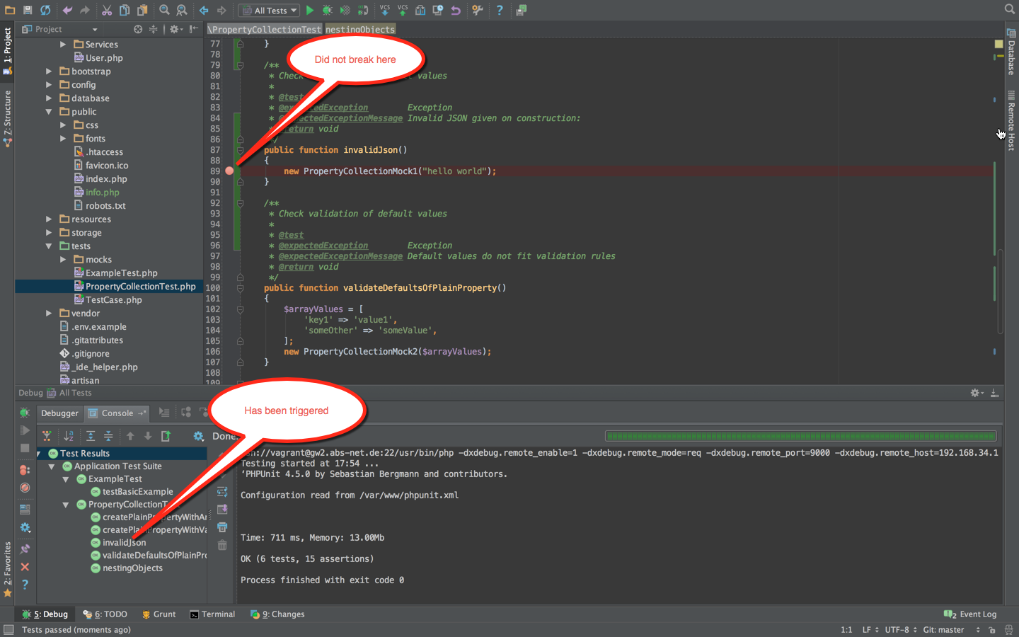 Phpstorm Does Not Break At Breakpoints In Phpunit Using Vagrant Ides